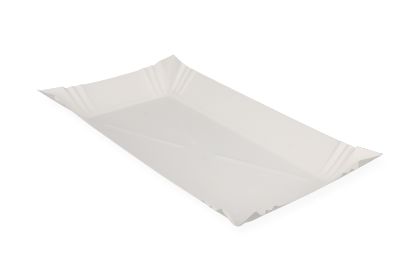 Cardboard tray 140x250mm white – TakeAware.nl